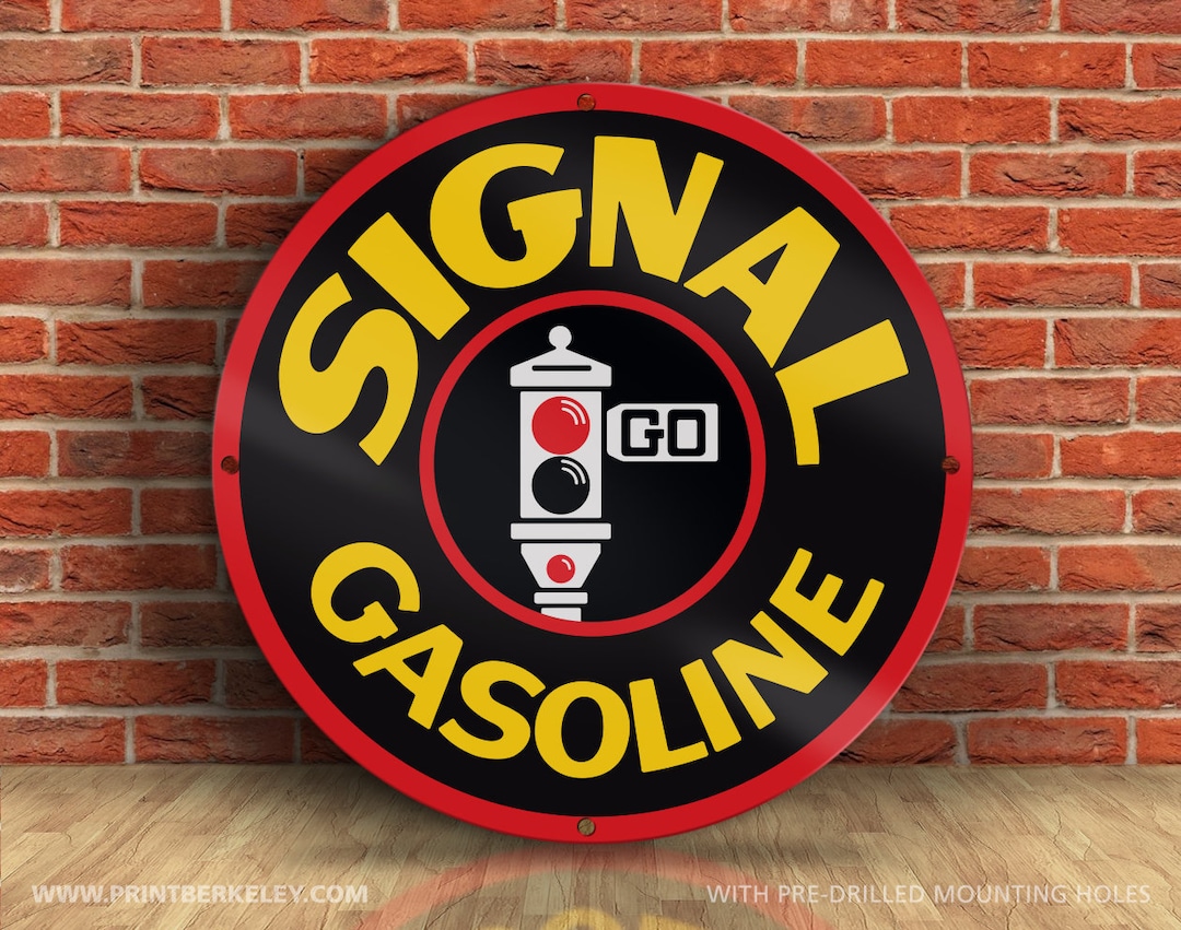 Signal Gasoline – Petroliana Vintage Reproduction Gas Station Sign (23. ...