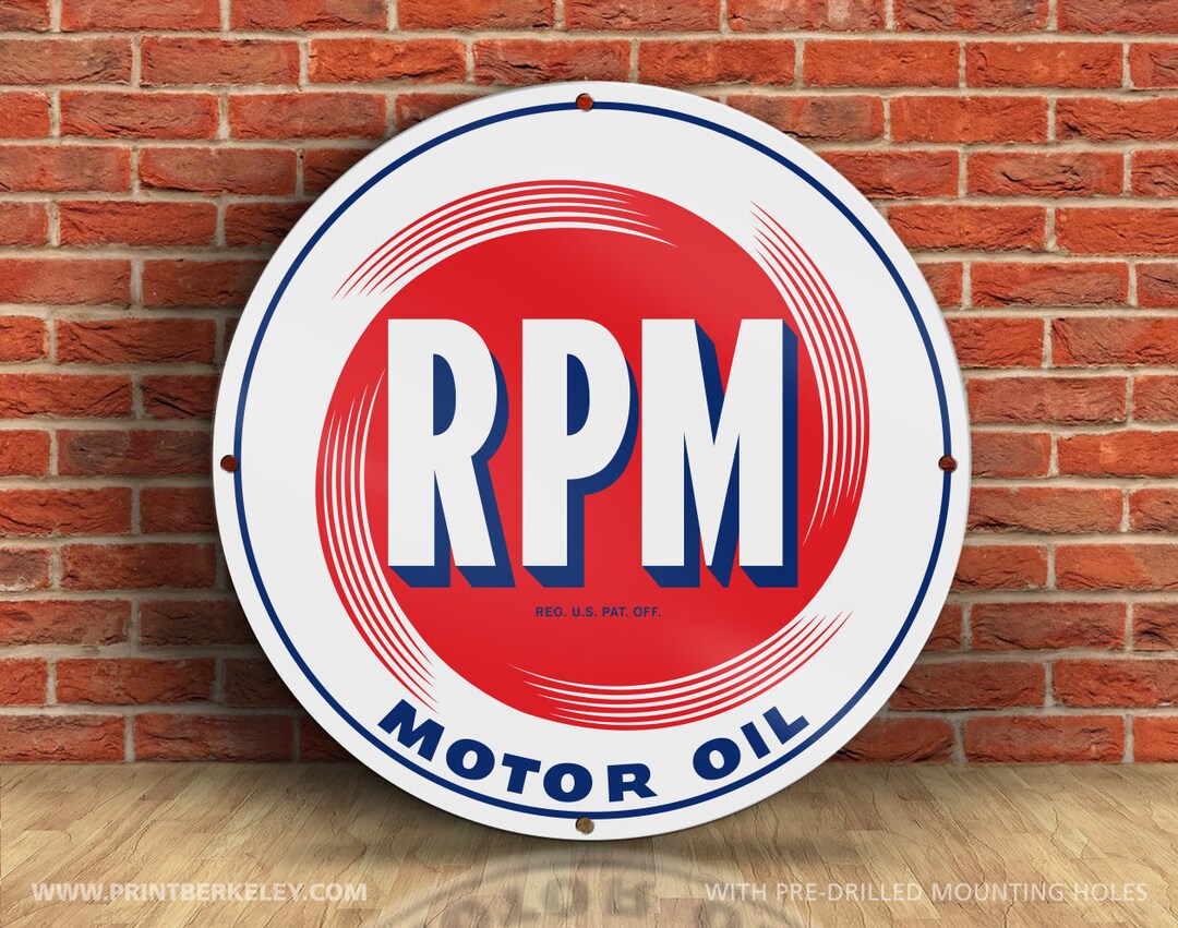 RPM – Motor Oil – Petroliana Vintage Reproduction Gas Station Sign (23. ...