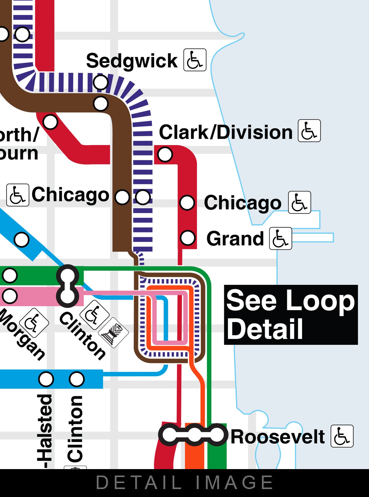 Chicago Illinois CTA L System Map 12x16 Heavyweight Art - Etsy