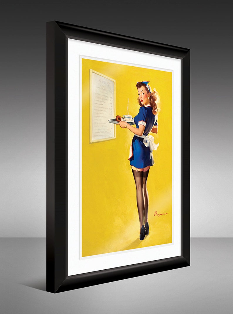 Gil Elvgren – Everything Seems Awfully High Around Here! 1946 (12x18 ...