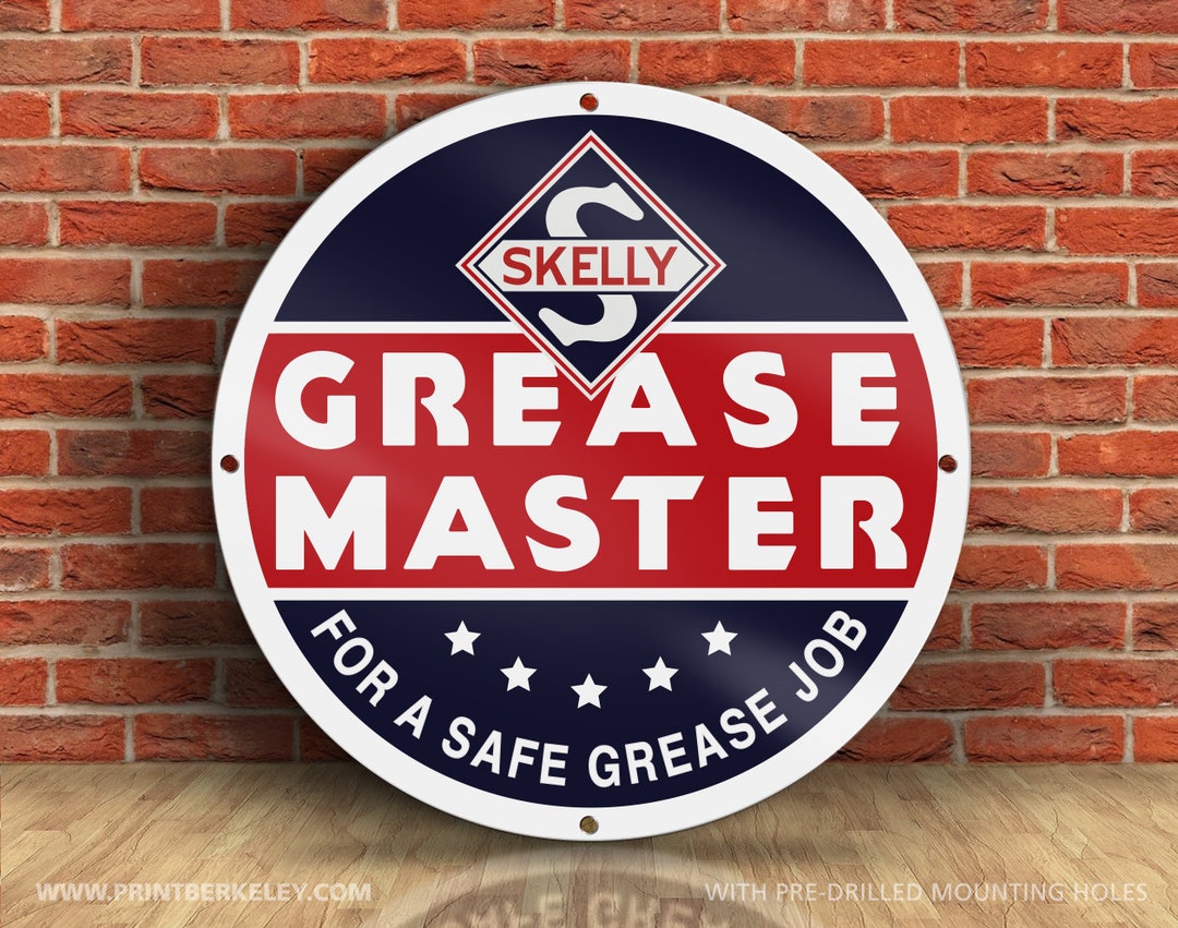 Skelly – Grease Master – Petroliana Vintage Reproduction Gas Station ...