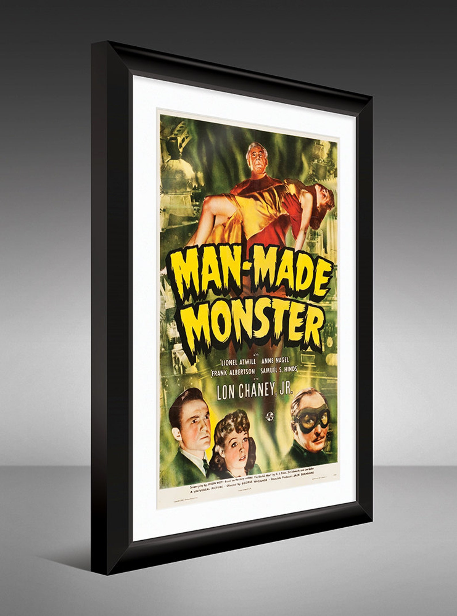 Vintage Movie Poster Man Made Monster 1941 12x18 | Etsy