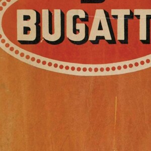 Bugatti (1924) Ad Poster by Roger Soubie 30x40 Gallery-quality Canvas ...
