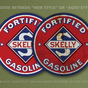 Skelly – Fortified Gasoline – Petroliana Vintage Reproduction Gas ...