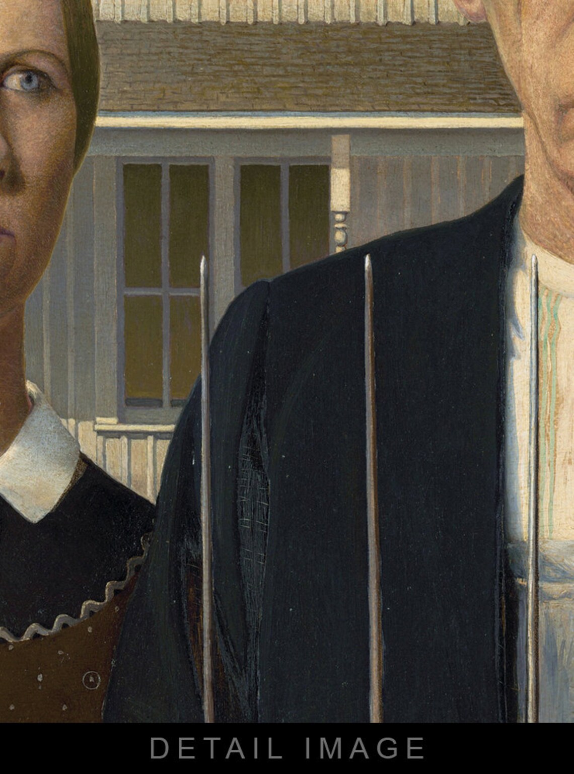 Famous Painting – American Gothic by Grant Wood 1930 (12x18 Heavyweight ...