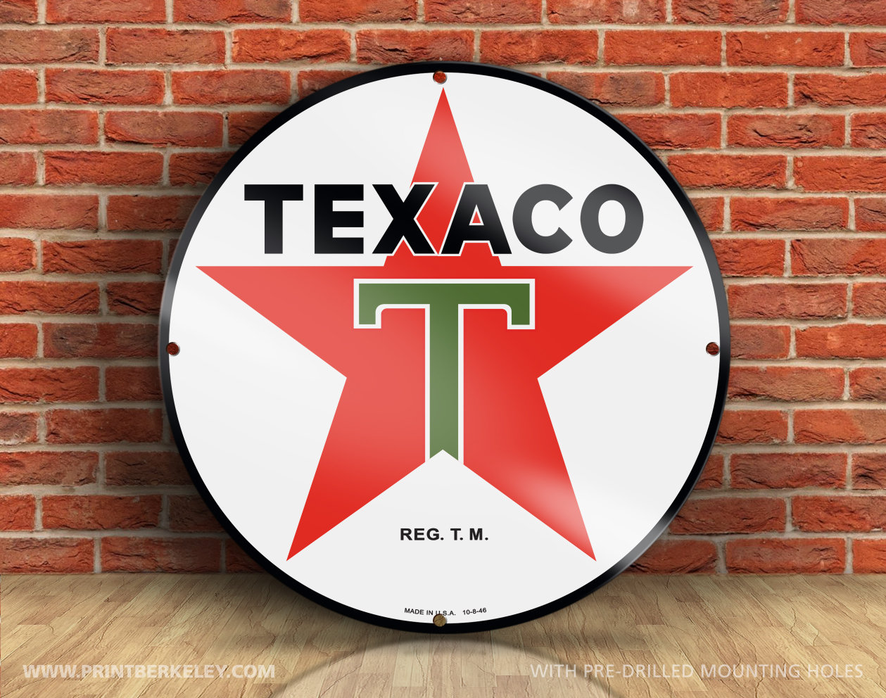 Texaco classic Vintage Logo Petroliana Vintage Reproduction - Etsy