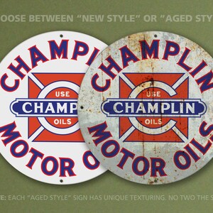 Champlin Motor Oils – Petroliana Vintage Reproduction Gas Station Sign ...