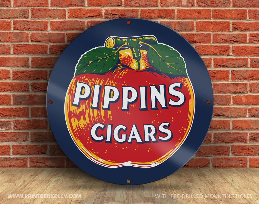 Pippins Cigars (apple) Petroliana Vintage Reproduction Gas Station Sign ...