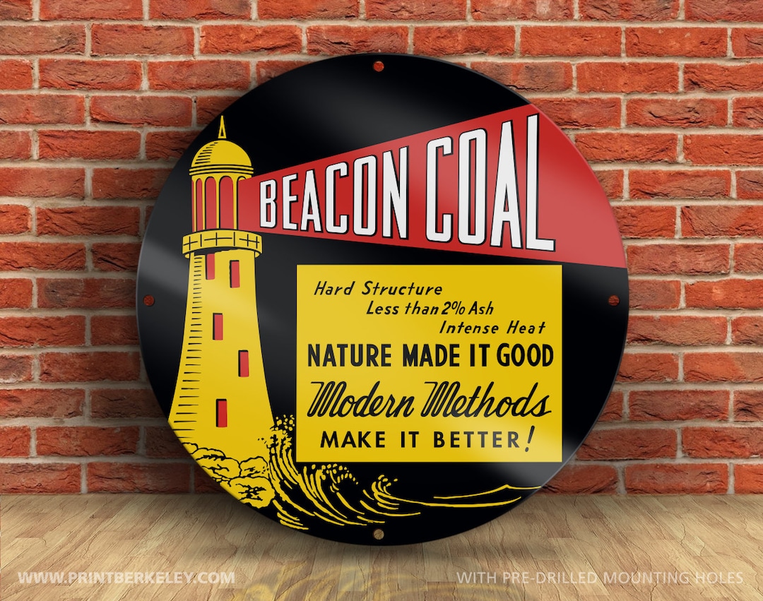 Beacon Coal – Petroliana Vintage Reproduction Gas Station Sign (23.5 ...