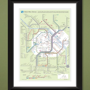 Vienna S Bahn Commuter Train Map (12x16 Heavyweight Art Print) - Etsy