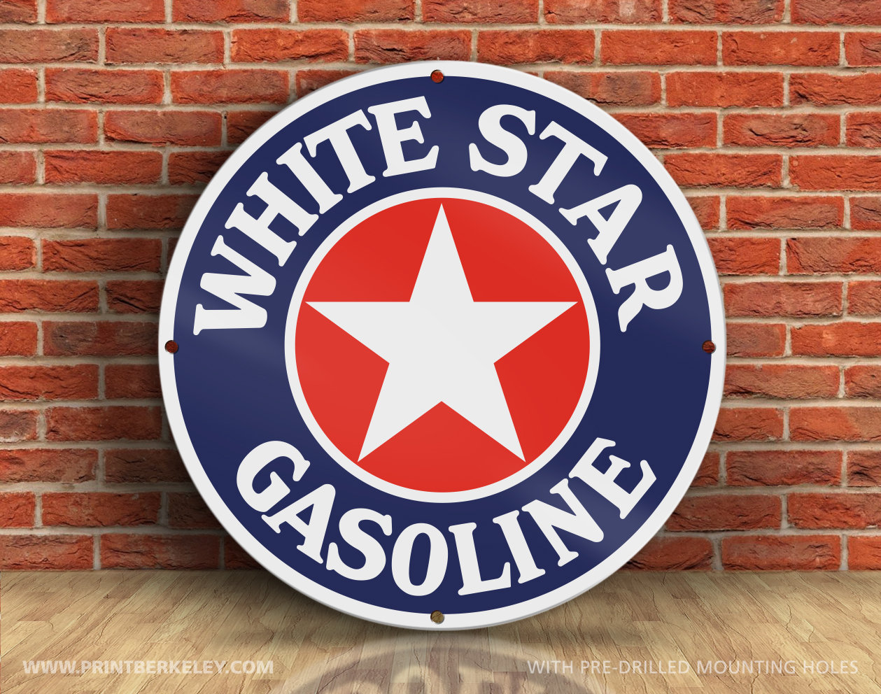 White Star Gasoline Petroliana Vintage Reproduction Gas | Etsy