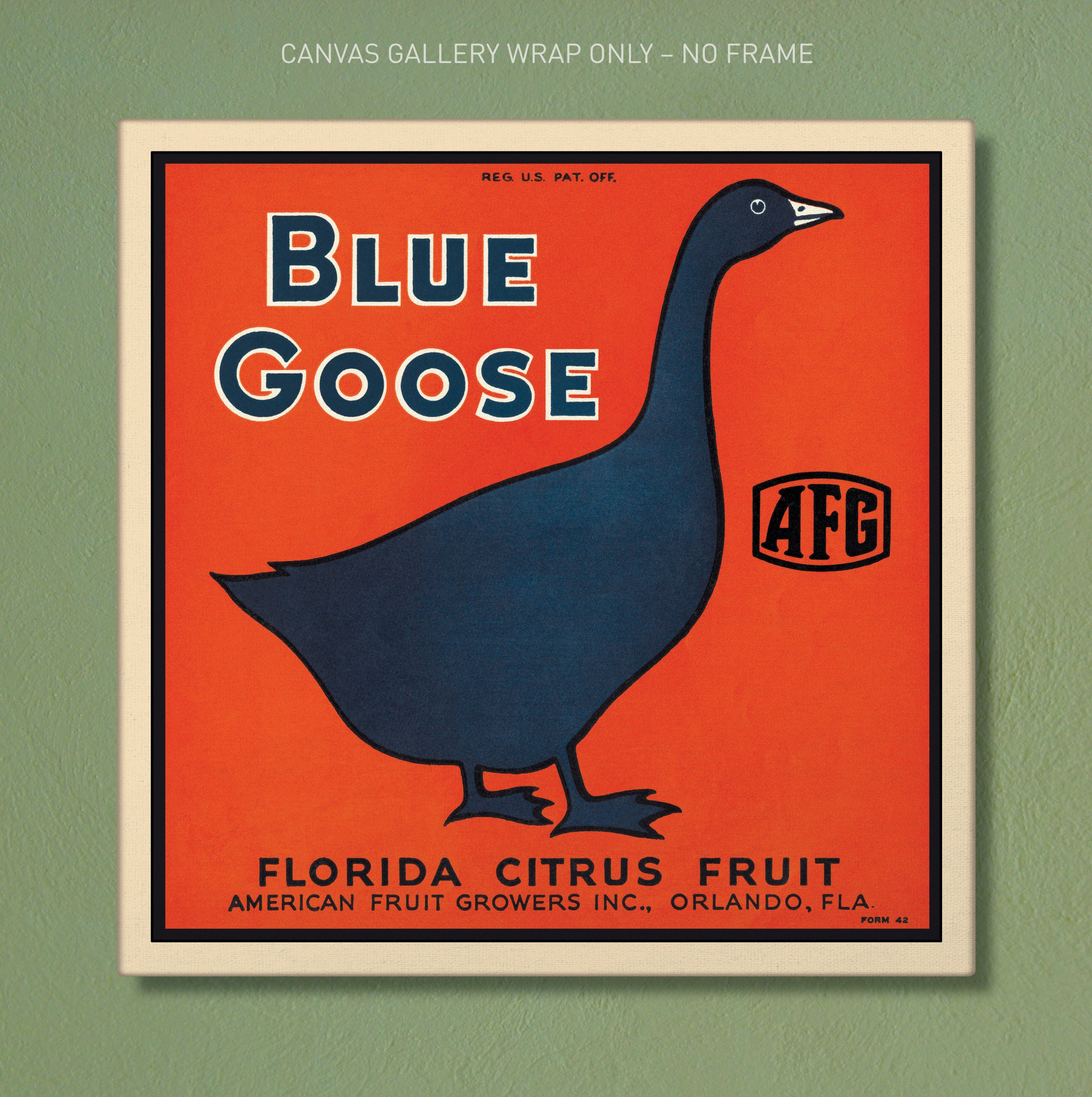 Blue Goose – Orlando, Florida – Citrus Fruit (vintage Fruit Crate Label ...