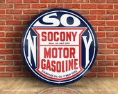 SOCONY Motor Gasoline version 2 Petroliana Vintage - Etsy