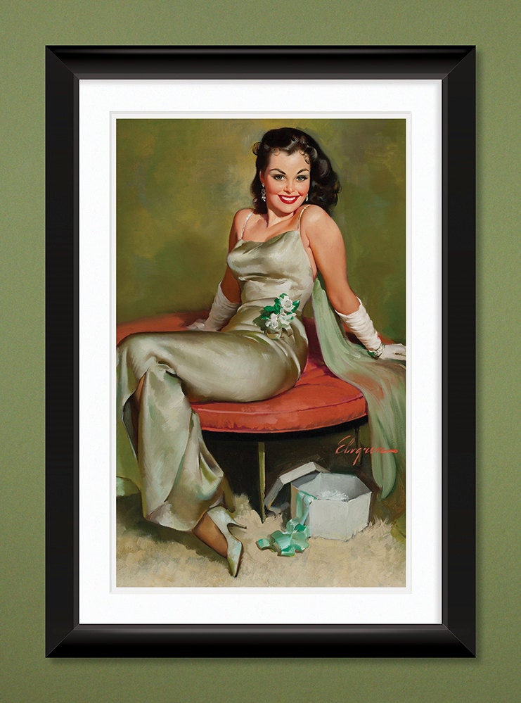 Gil Elvgren Captivating 12x18 Heavyweight Art Print Etsy