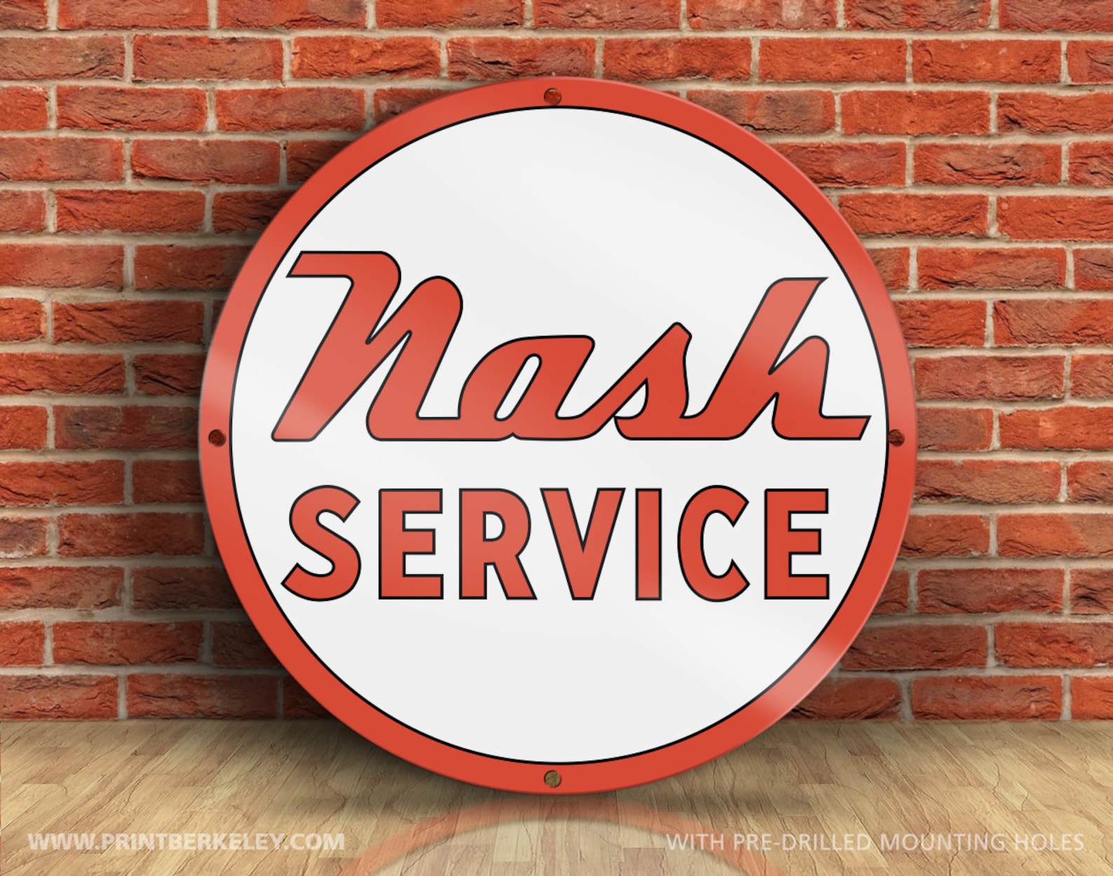 Nash Service – Petroliana Vintage Reproduction Gas Station Sign (23.5 ...