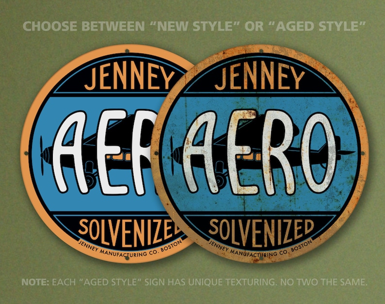 Jenney – Aero – Solvenized – Petroliana Vintage Reproduction Gas ...