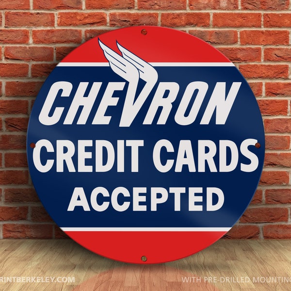 Chevron Gas Signs - Etsy
