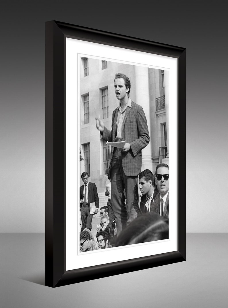 Mario Savio – Sproul Hall – UC Berkeley "free Speech Movement" (12x18 ...