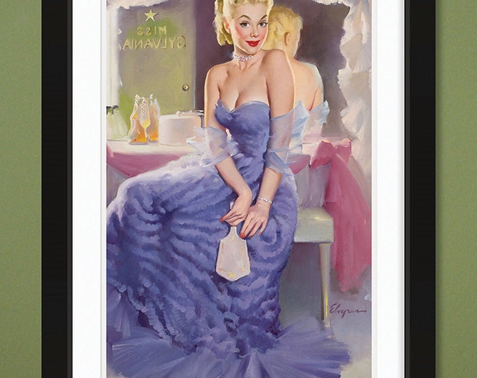 Gil Elvgren Miss Sylvania Backstage 12x18 Heavyweight Art Etsy