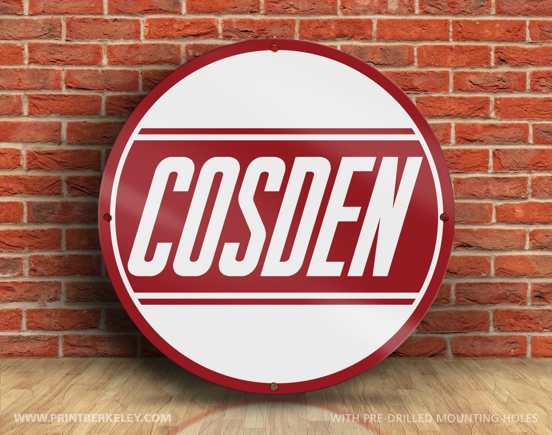 Cosden – Petroliana Vintage Reproduction Gas Station Sign (23.5" Round ...