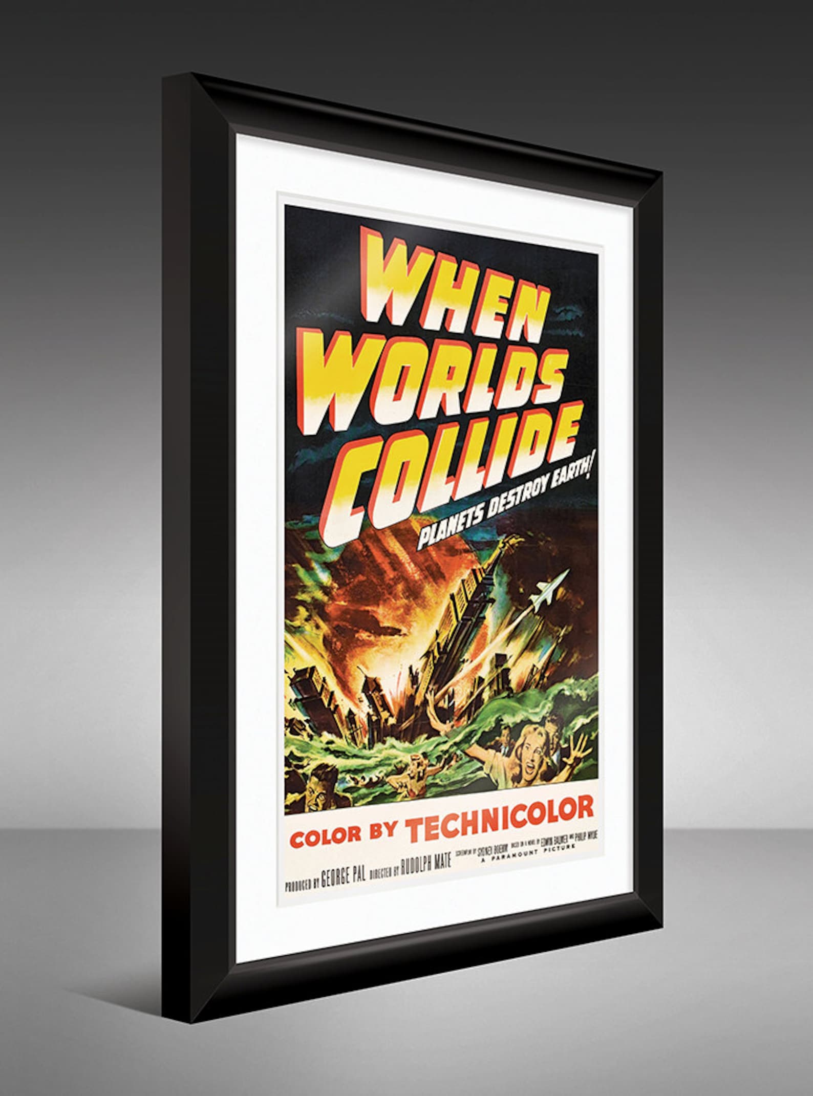 Vintage Movie Poster When Worlds Collide 1951 12x18 | Etsy