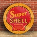 Super Shell Gasoline Petroliana Vintage Reproduction Gas Station Sign ...