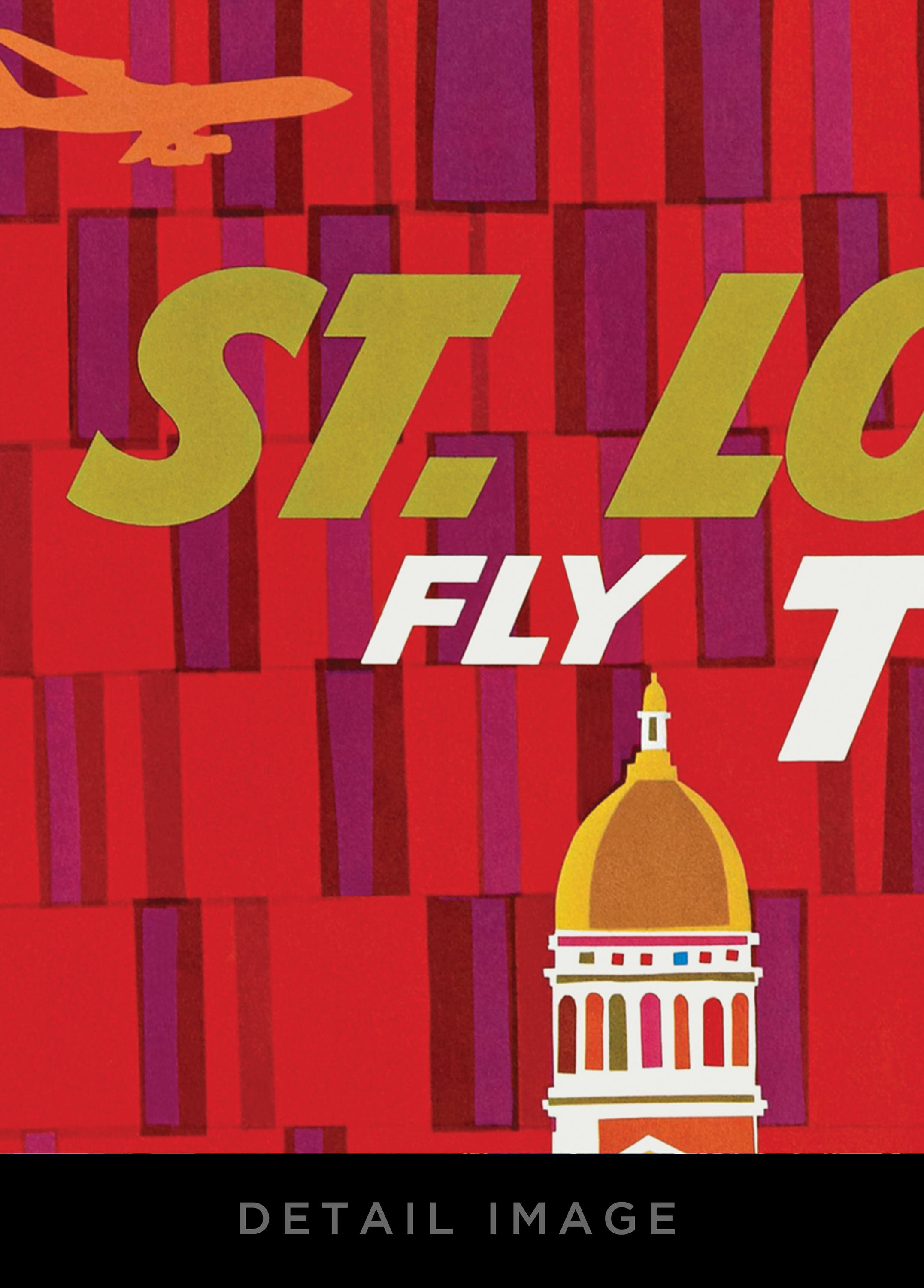 TWA Travel Poster – St. Louis Gateway Arch 1960s – Gallery-quality ...