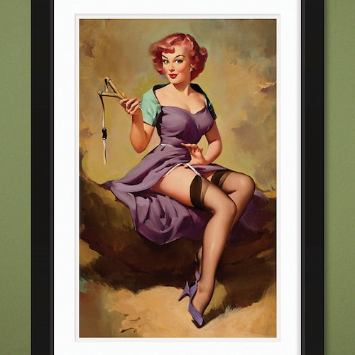 Gil Elvgren Miss Sylvania Backstage 12x18 Heavyweight Art Etsy