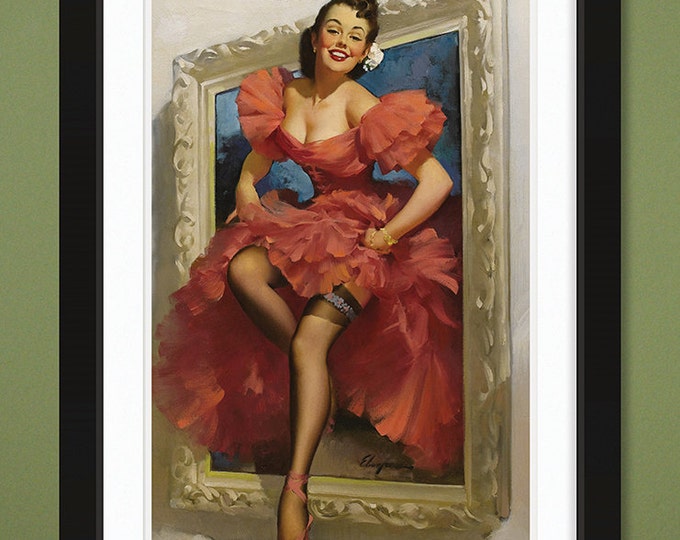 Gil Elvgren Stepping Out 1953 12x18 Heavyweight Art Print Etsy
