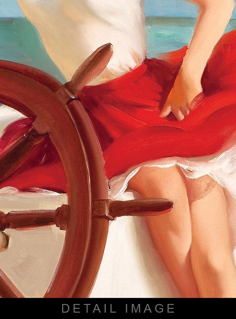 Gil Elvgren Sailor Girl 12x18 Heavyweight Art Print Etsy