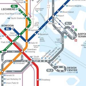 Boston T MBTA Massachusetts Bay Transportation Authority Rapid Transit ...