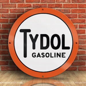 Tydol Gasoline – Petroliana Vintage Reproduction Gas Station Sign (23.5 ...