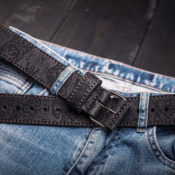 Mens Belt Aztec - Etsy