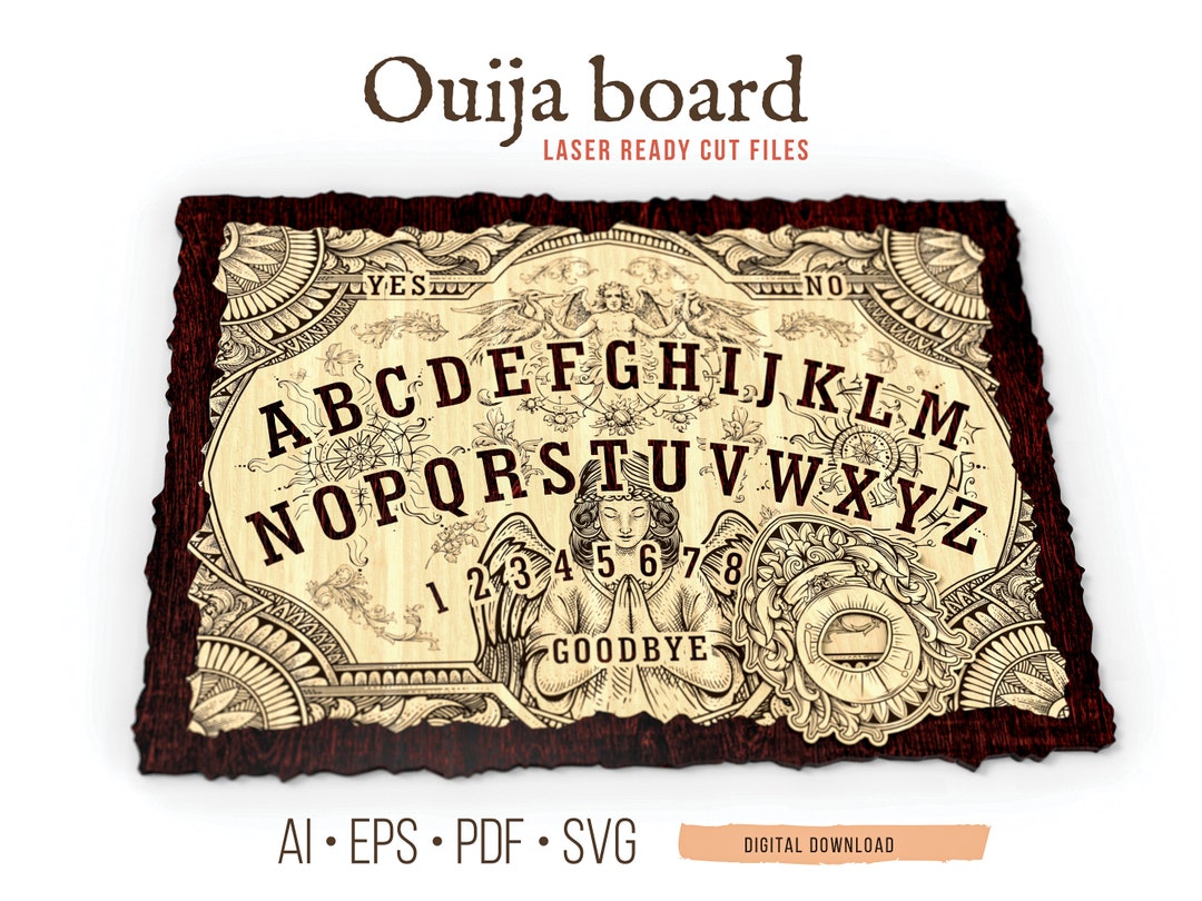 Ouija Board Laser Engraving Files, Glowforge Ouija Board, Spirit Board ...