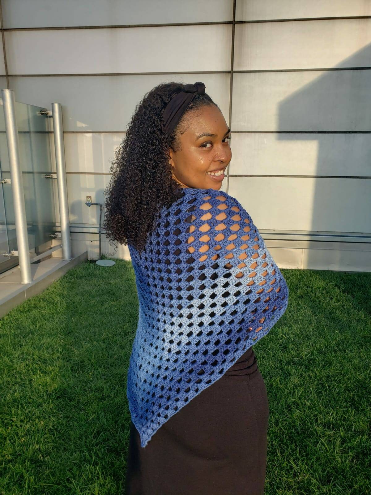 Beautiful Ombre Large Granny Square Crochet Shawl - Etsy