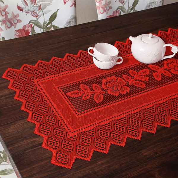 Lace Table Runner - Etsy