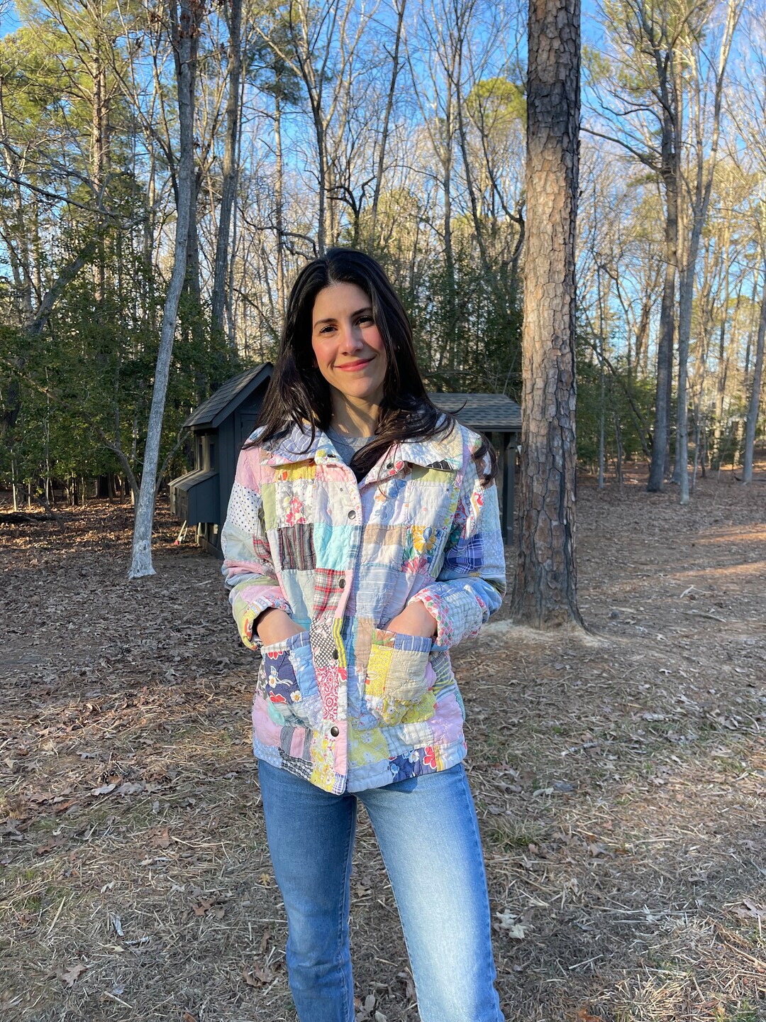 Patchwork Chore Coat, Fully Lined | Size XS - Etsy