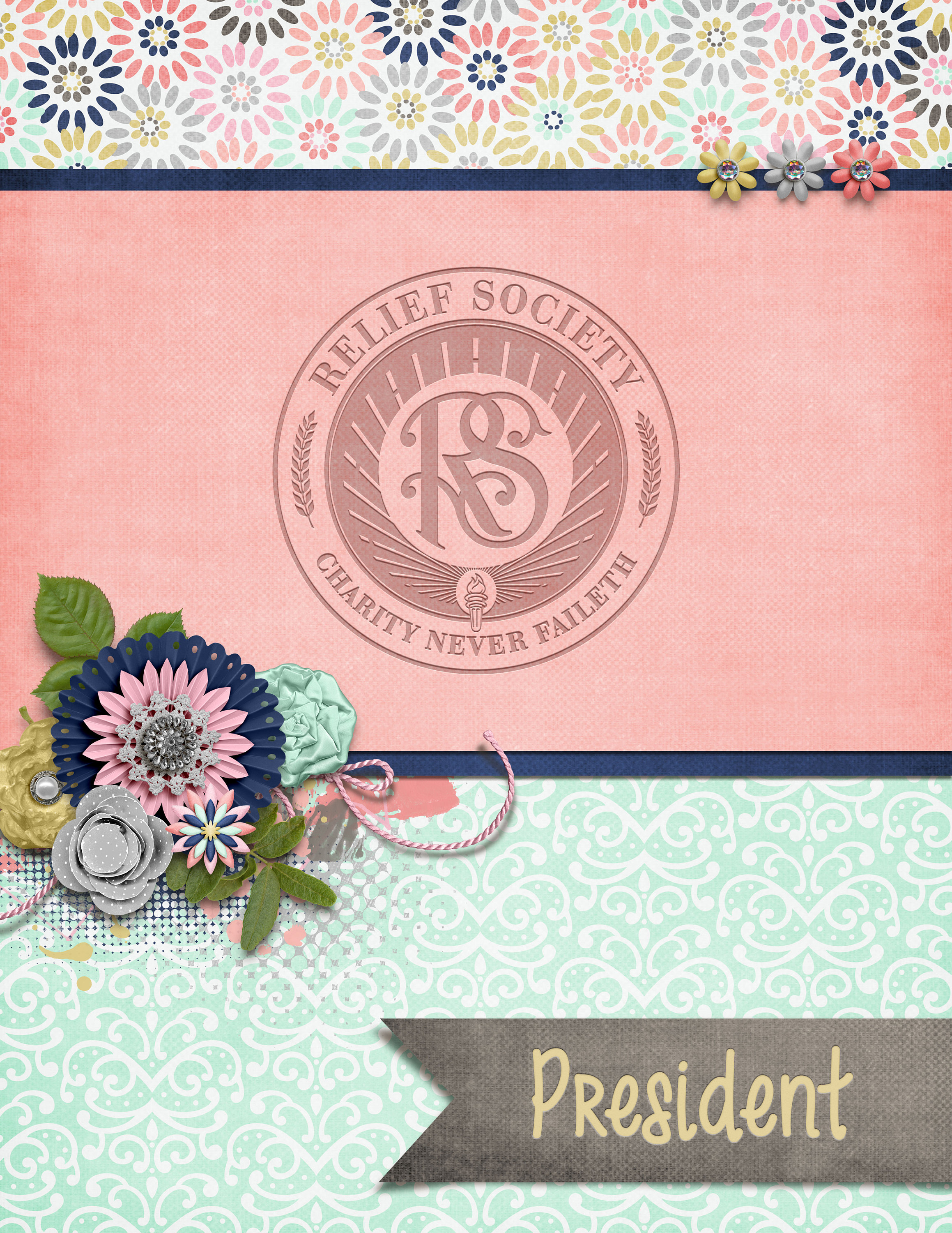 LDS Relief Society Presidency Binder Set & Spines - Etsy