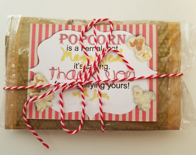 Popcorn Thank You - Etsy