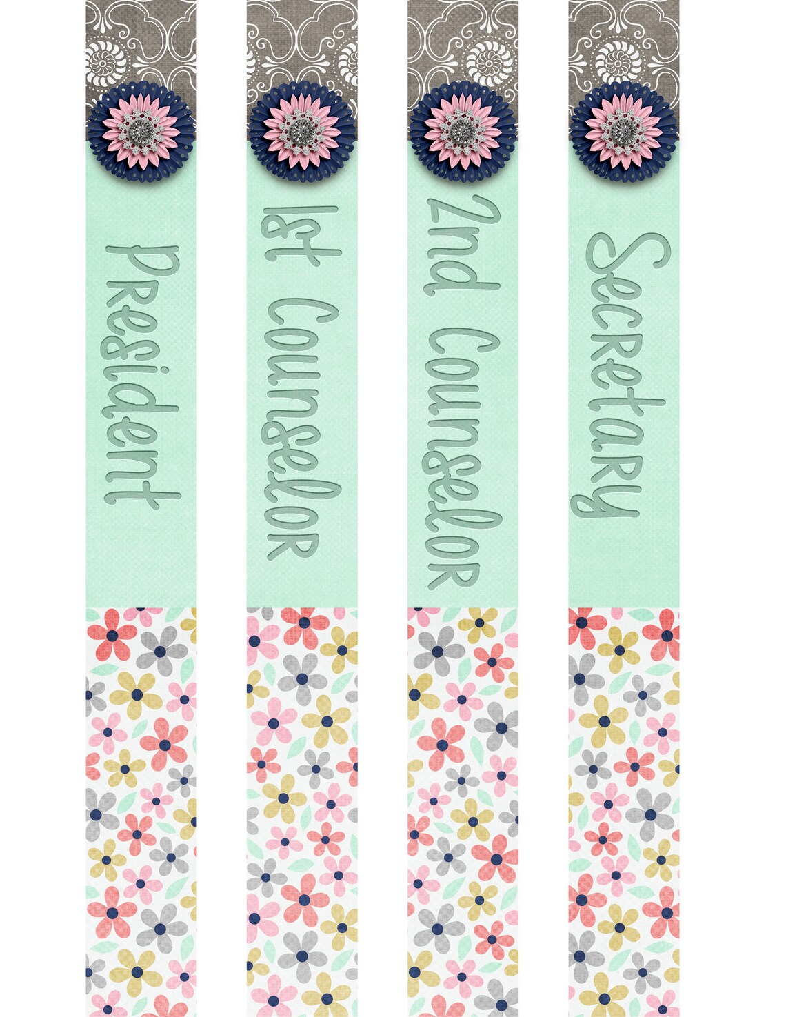 LDS Relief Society Presidency Binder Set & Spines - Etsy