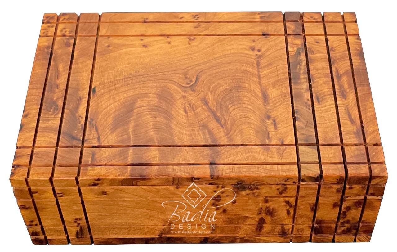 Moroccan Thuya Wood Puzzle Box - Etsy