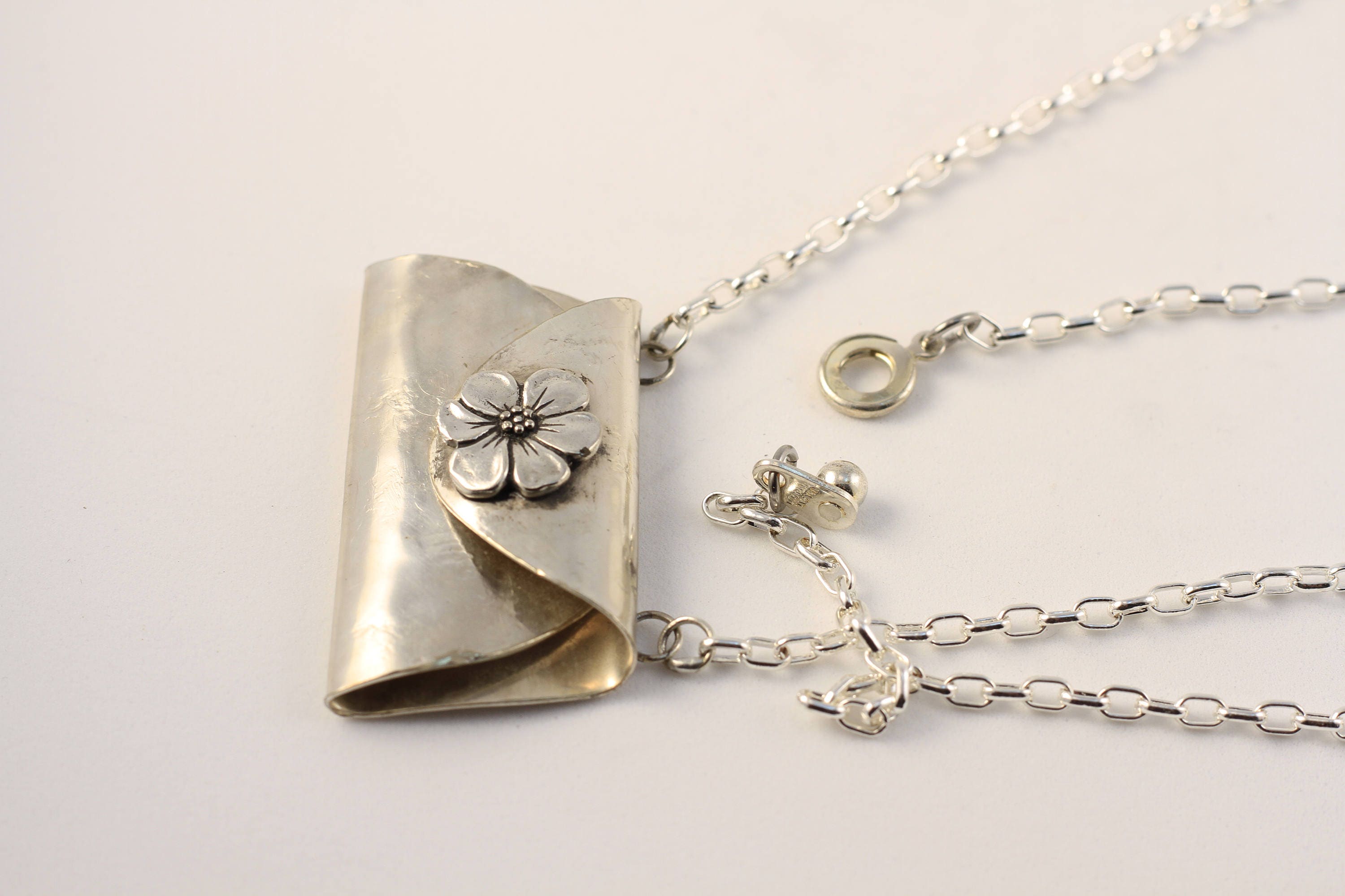 Vintage Silverware Spoon Bowl Pendant Necklace - Etsy