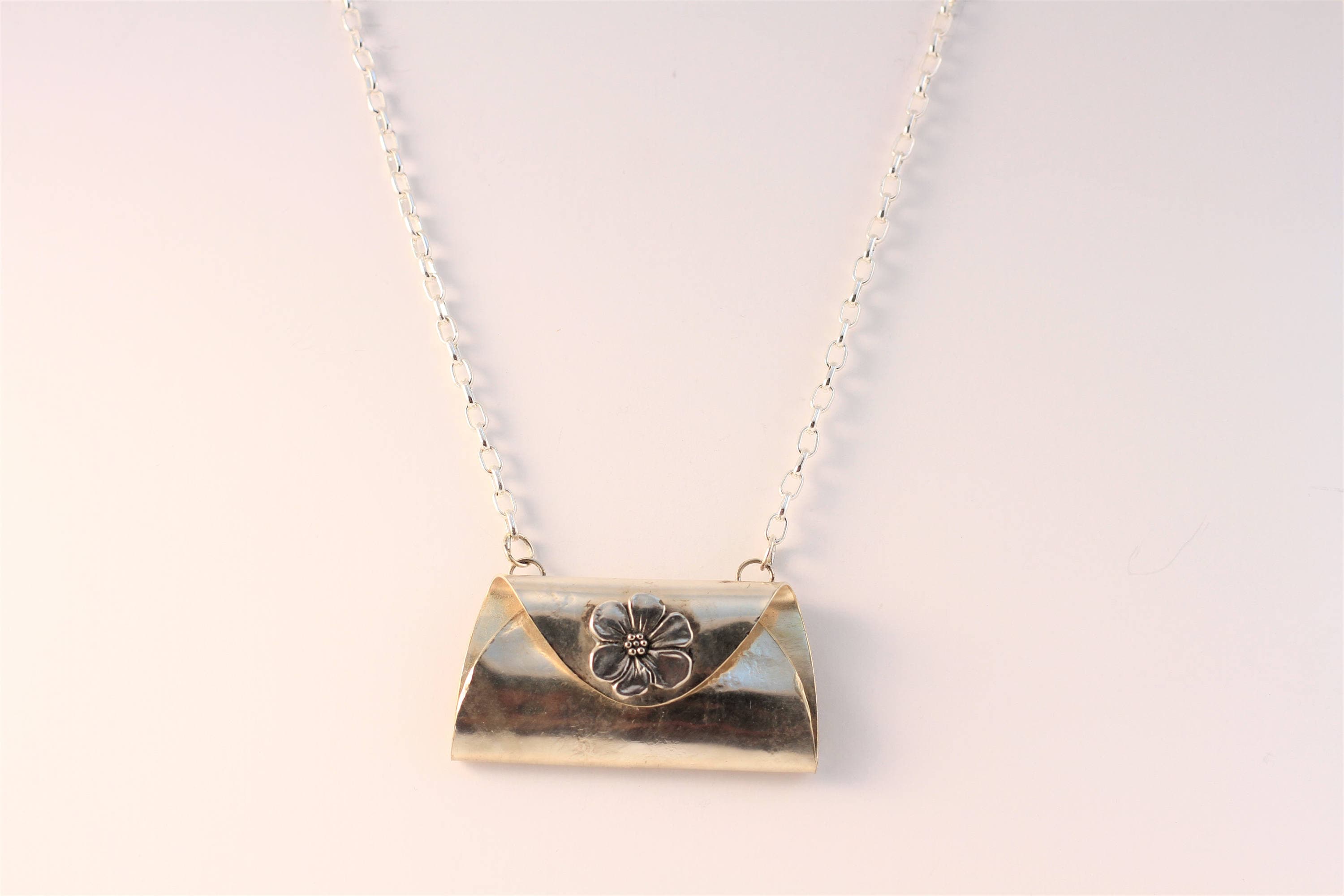 Vintage Silverware Spoon Bowl Pendant Necklace - Etsy