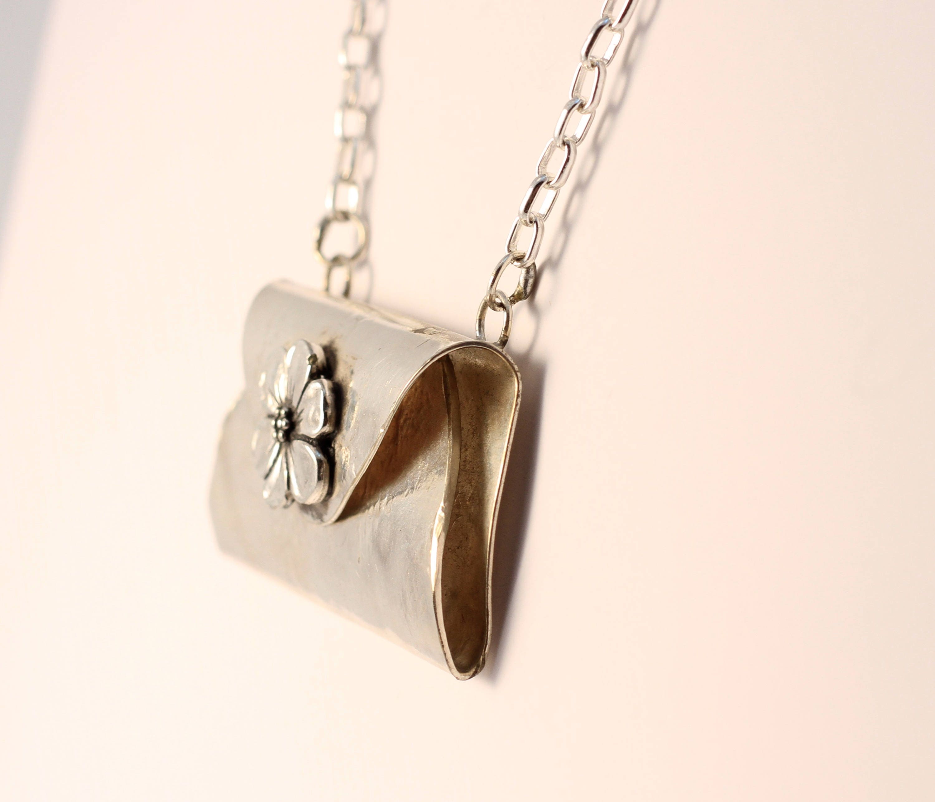 Vintage Silverware Spoon Bowl Pendant Necklace - Etsy