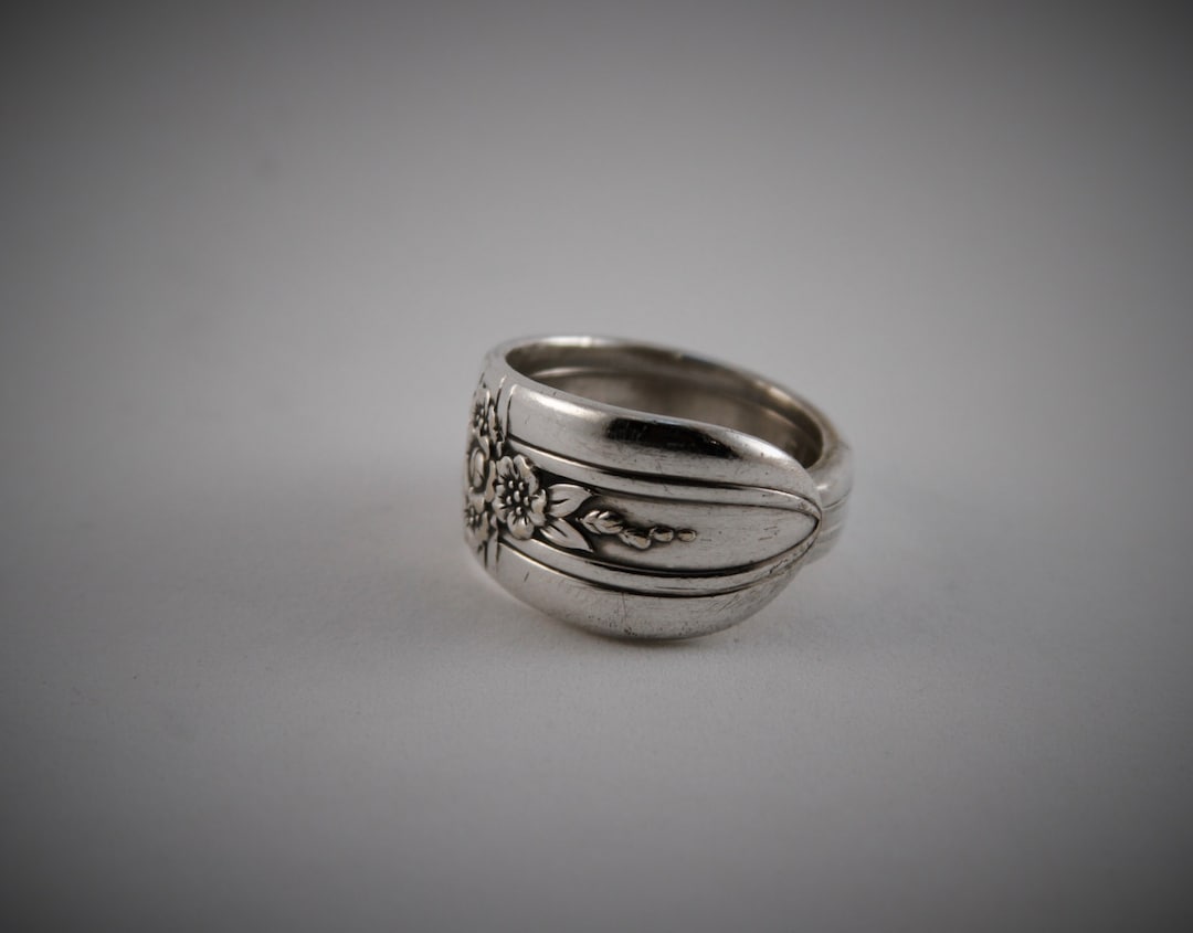 Vintage Spoon Silverware Ring - Etsy
