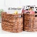Magazine File Holder, Wicker Storage Basket Rack, Willow Basket for ...