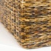 Large Rectangular Wicker Storage Basket With Label and Bamboo - Etsy