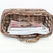 Wall Hanging Rustic Wicker Net Basket for Magazine Book Mail - Etsy