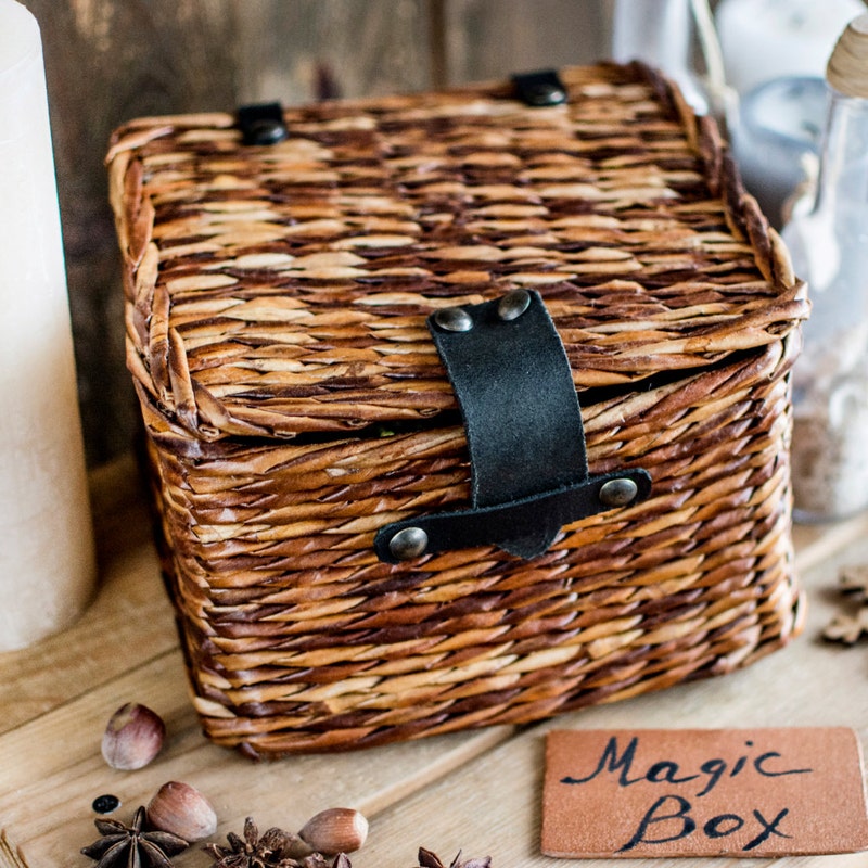 Small Wicker Basket - Etsy