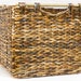 Large Rectangular Wicker Storage Basket With Label and Bamboo - Etsy